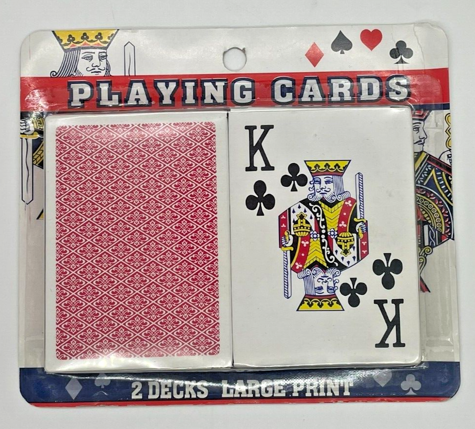 Playing Cards-Large Print | eBay