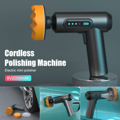 Cordless Car Polisher USB Buffer Sander Polishing Machine Pads with 3 ...