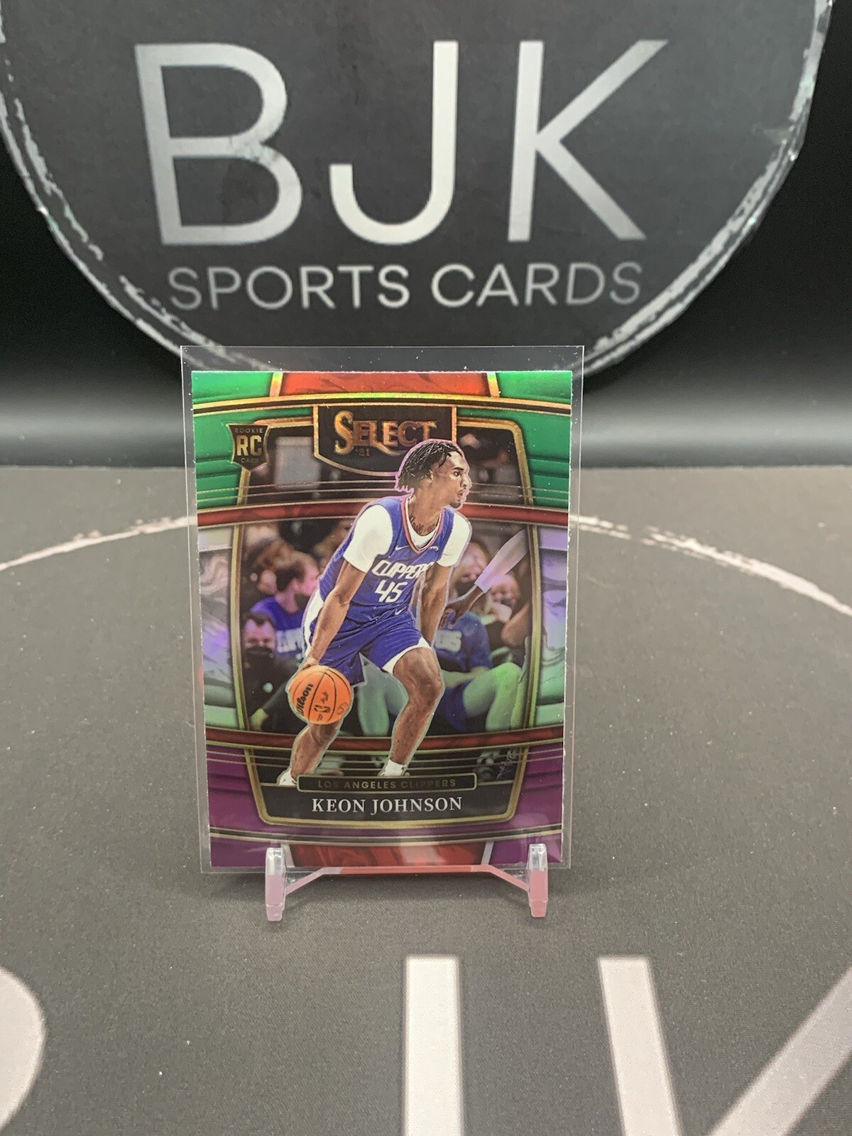 2021-22 Select Basketball Tri Color Keon Johnson Rookie Card LA ...