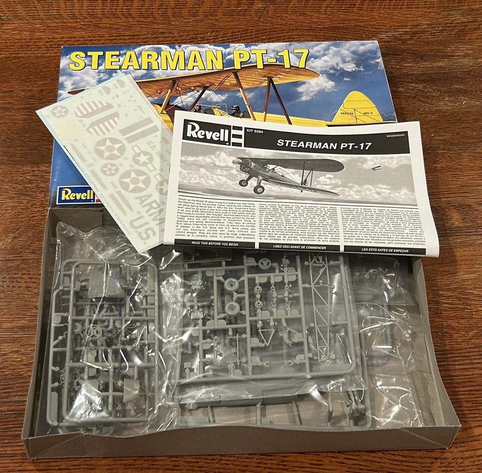 2015 Revell Stearman PT-17 Model Kit | eBay