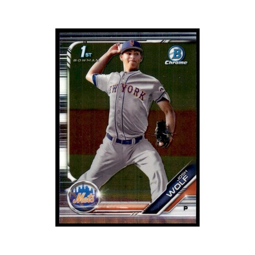 Josh Wolf 2019 Bowman Draft Chrome #BDC-119 New York Mets Baseball Card ...