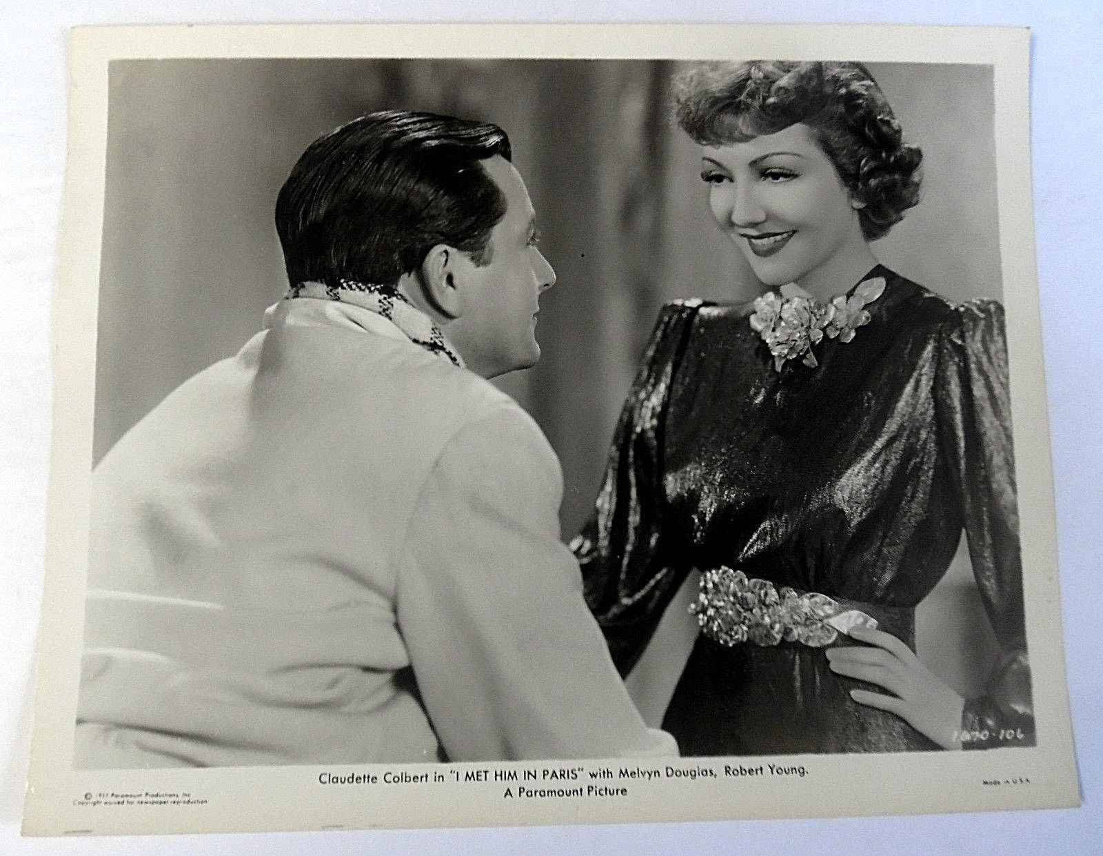 CLAUDETTE COLBERT Movie Film 8 x 10 PHOTO I Met Him In PARIS Robert ...