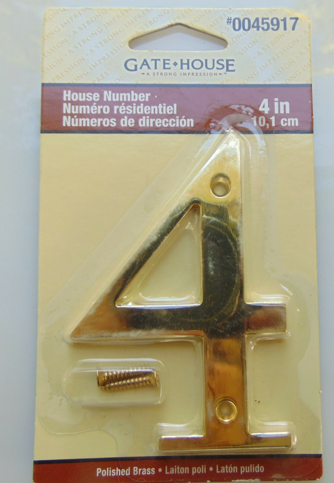 Gatehouse House Numbers 1 and 6 Brass 4 Inches Tall for sale online ...