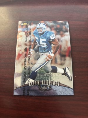 1998 Topps Finest - Allen Aldridge #180 Detroit Lions Houston Cougars ...