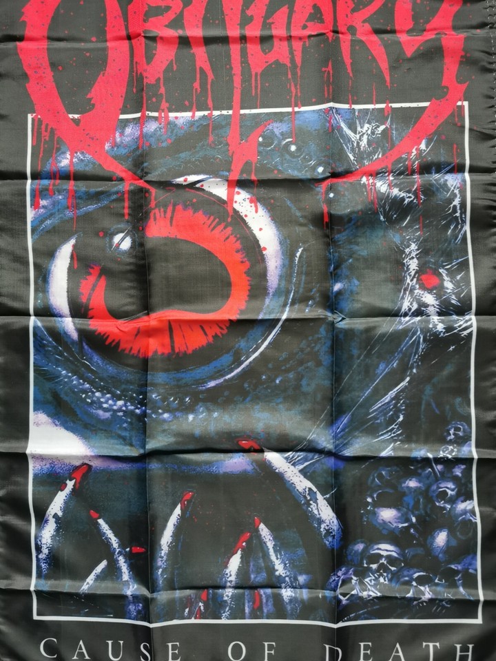 Obituary Cause Of Death Banner Flag Poster Tapestry 3 X 2, 90cm X 60cm ...