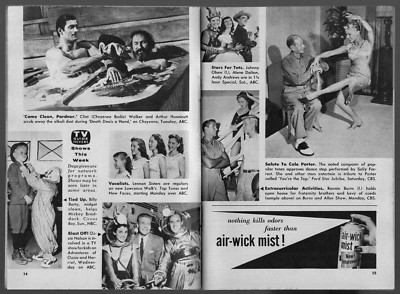 1956 TV ARTICLE~CLINT WALKER CHEYENNE~MICKEY BRADDOCK CIRCUS BOY~COLE ...