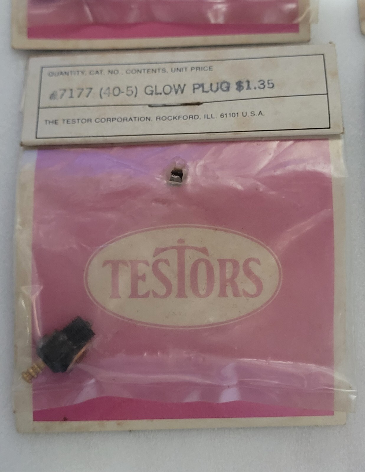 LOT OF 4 ~ Vintage Testors #7177 ~ 40-5 Glo Glow Plug ~ New Old Stock ...