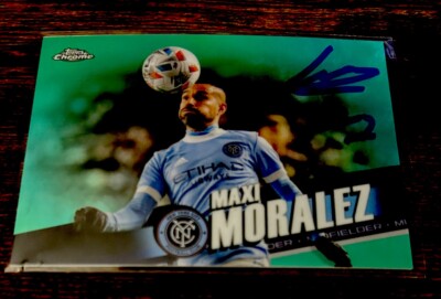 Maxi Moralez 2022 Topps Chrome Signed Limited Number Card 110/299 New ...