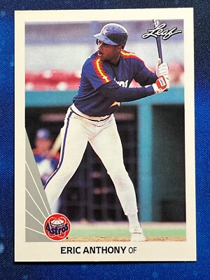 1990 Leaf #82 Eric Anthony Houston Astros | eBay