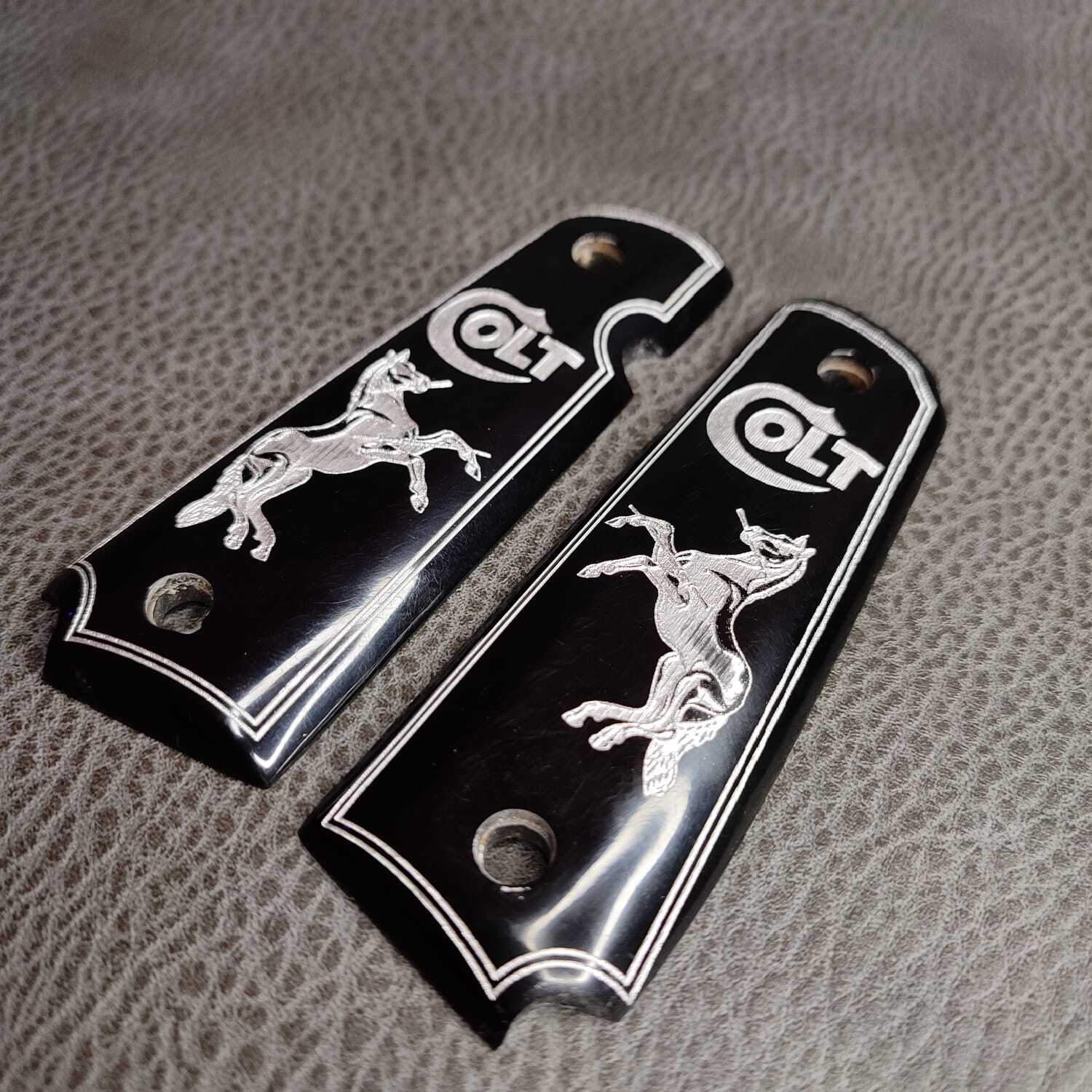 NEW GRIPS Colt 1911 Pistol Grip, Full Size 1911 Walnut WOOD Pistol Grip ...