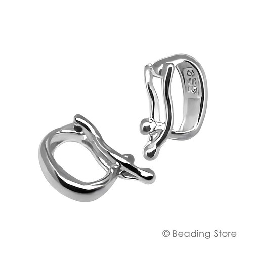 1 or 10 925 Sterling Silver 7.5mm Enhancer Enhancers Pearl Shortener ...