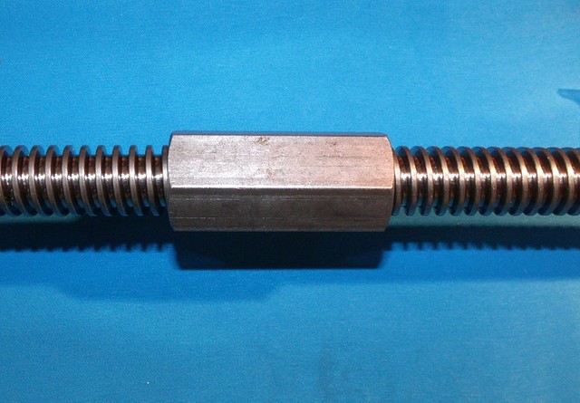 7/8-6 acme coupling nuts steel 1 1/4" hex x 2.5 long right hand | eBay