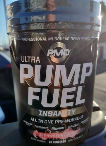 PUMP FUEL INSANITY PRE WORKOUT - Strawberry Slam (30 Servings ...