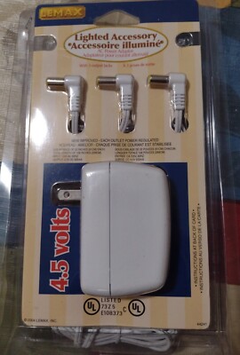 Lemax Christmas Village 4.5 Volts 3-Plug AC Power Adapter 74706 | eBay