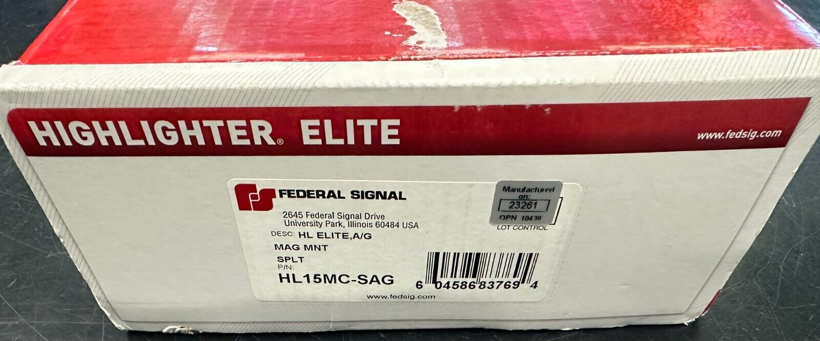 FEDERAL SIGNAL HIGHLIGHTER ELITE AMBER/GREEN (HL15MC-SAG) | eBay