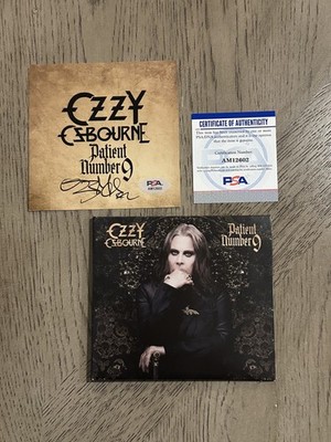OZZY OSBOURNE SIGNED AUTOGRAPH PATIENT NUMBER 9 ALBUM ART CARD PSA COA ...