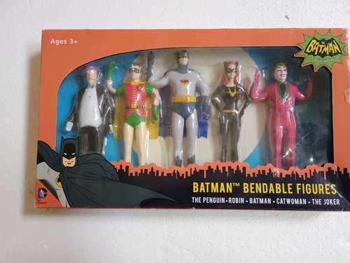 NJ Croce Batman Classic TV Series Bendable Figures 5 pack | eBay