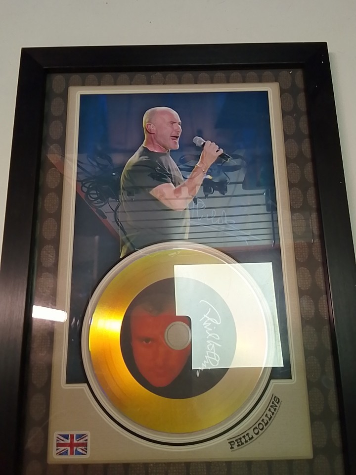 1033 Phil Collins Gold Record Print | eBay UK