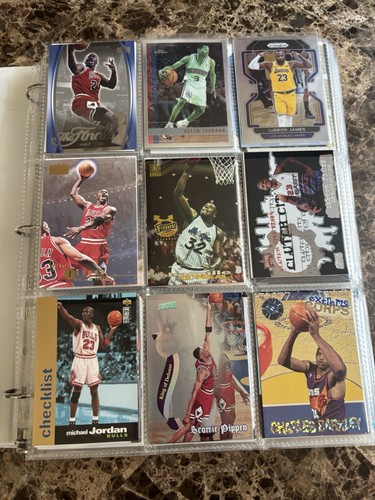 Jordan, Iverson, James, Shaq Hof. Multi Sport Binder Rare Loaded | eBay