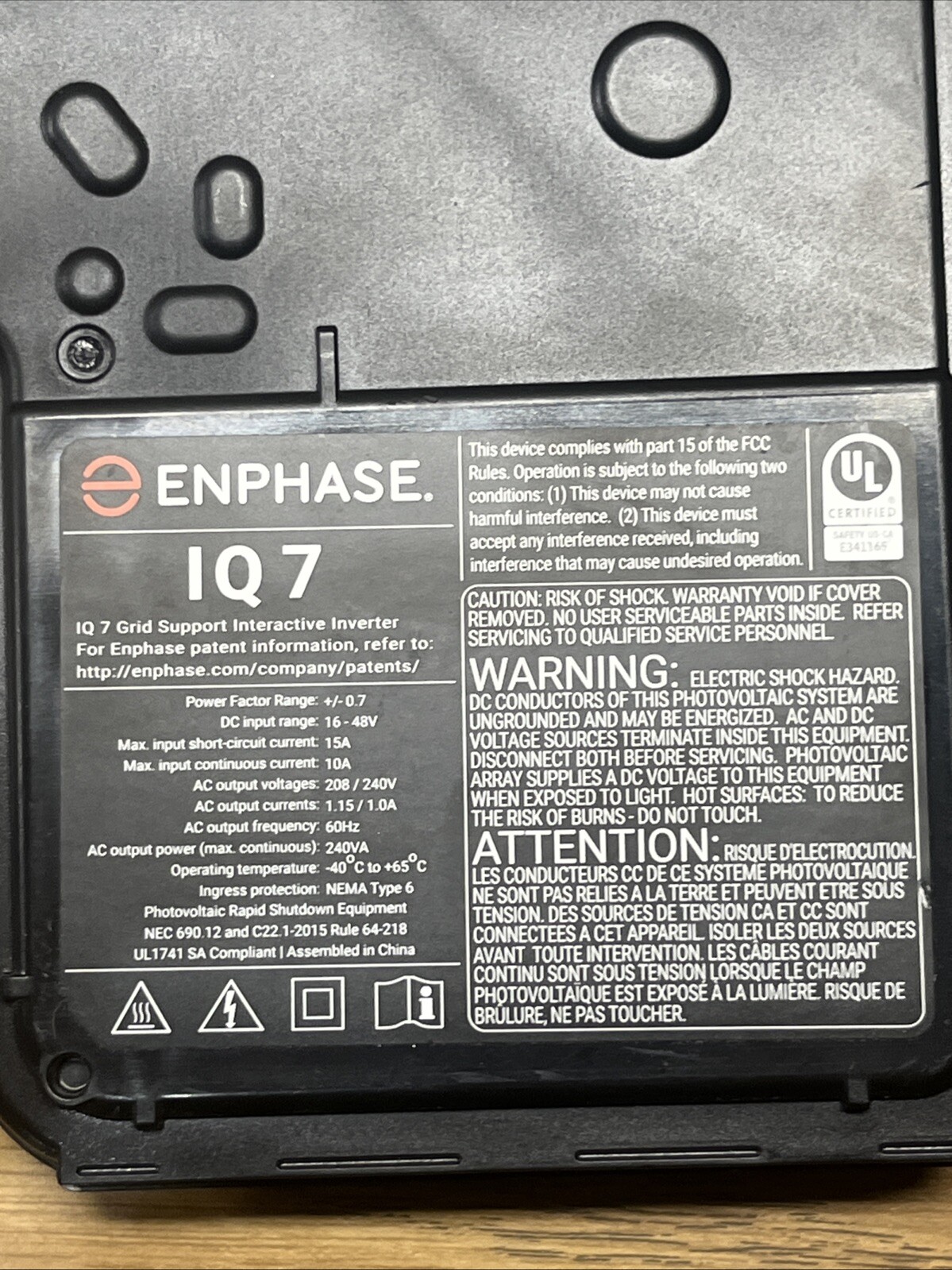 Enphase IQ7 Micro Inverter (IQ7-60-2-US) | eBay