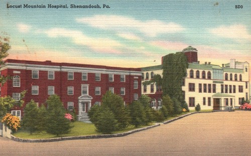 Postcard PA Shenandoah Locust Mountain Hospital Linen Vintage PC L3569 ...