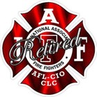 4 Inch Reflective Red & Black Retired IAFF Firefighter Maltese Sticker ...