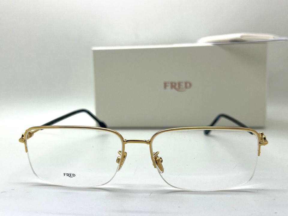 FRED OPTICAL Eyeglasses Frame FG50017U 030 GOLD/HAVANA BLUE 58-16-145MM ...