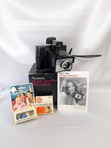 Vintage Polaroid Square Shooter 2 Land Camera Photography Equipment ...