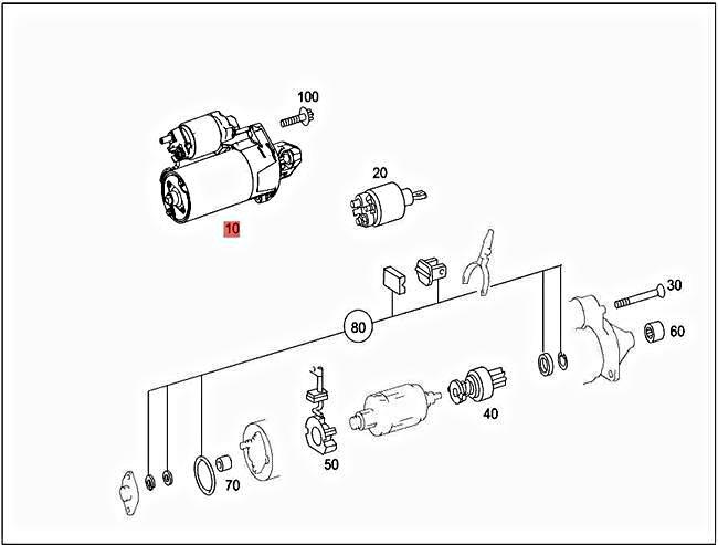 2017 Mercedes-Benz Gls450 Engine Starter Motor Assembly OEM 2769064300 ...