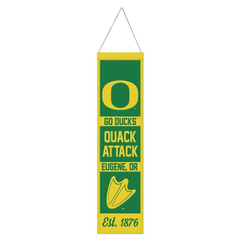 Oregon Ducks 8x32 Heritage Evolution Design Wool Banner [NEW] NCAA Flag ...