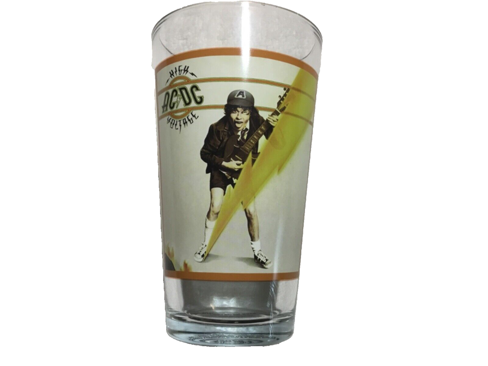 AC/DC Classic Pint Glass 4 Pack - 16oz highball bar ware collectible ...