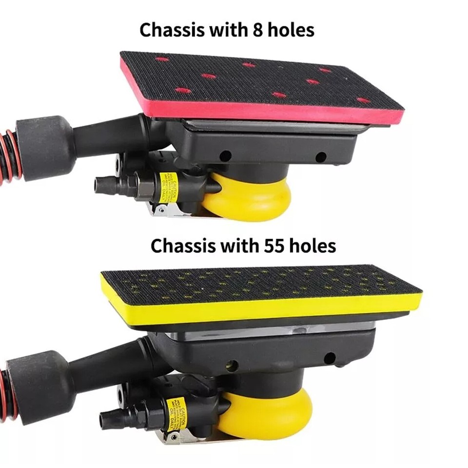 New Polisher Sanding Tools Rectangular Pneumatic Orbital Air Sander Pad ...