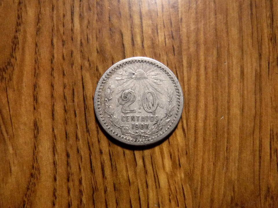 MEXICO 20 CENTAVOS 1907 SILVER COIN (816) | eBay