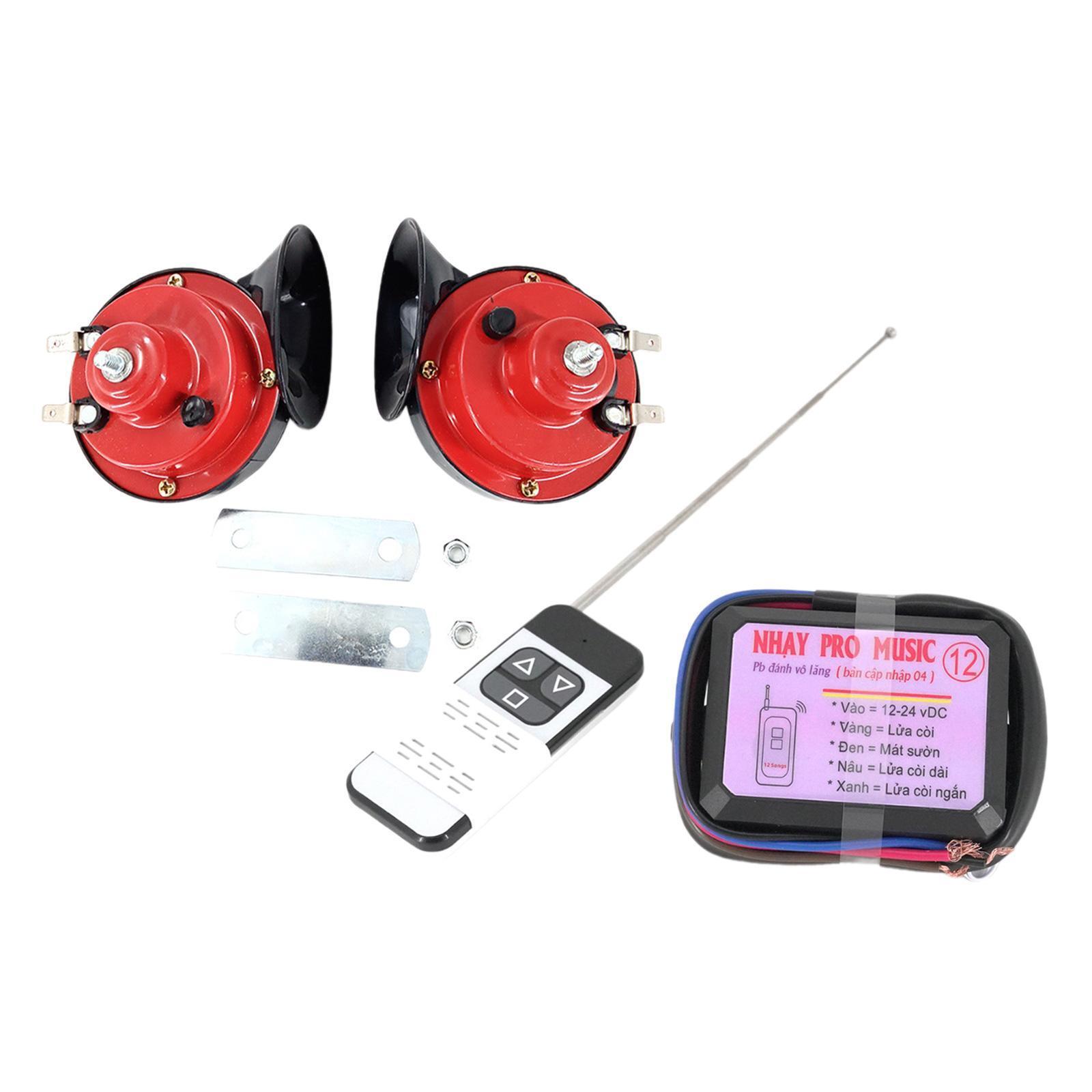 Car Horn Kit 12V with Remote Control Fitting Electric Snail | eBay ...