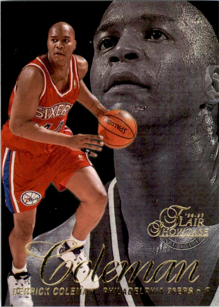 1996-97 Flair Showcase Row 2 Derrick Coleman Philadelphia 76ers #32 NBA | eBay