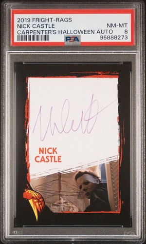 PSA 8 NM-MT 2019 Fright-Rags HALLOWEEN Autograph Auto NICK CASTLE only ...