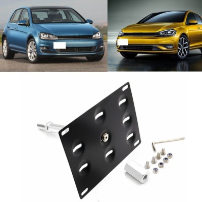 Front Bumper Tow Hook License Plate Mounting Bracket for VW Volkswagen ...
