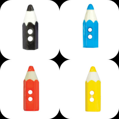 Pencil Fine Style Buttons Choice Of Colours | eBay