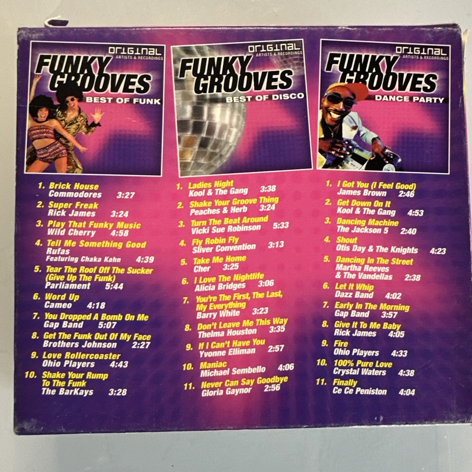 Funky Grooves The Best of Funk Disco Dance (CD, 3 Discs) | eBay