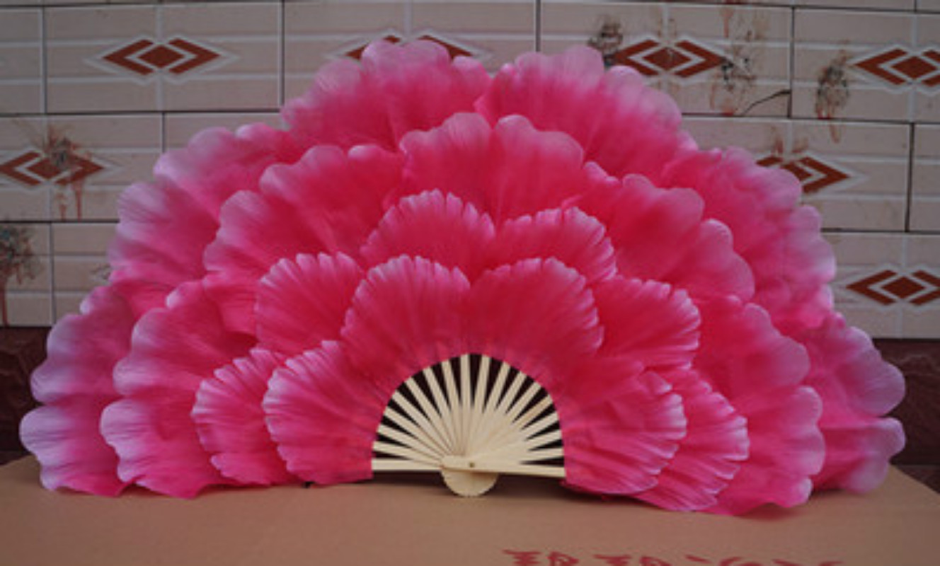 Dancing Fan Peony Flower Dance Hand Fan Square Dance … - Gem