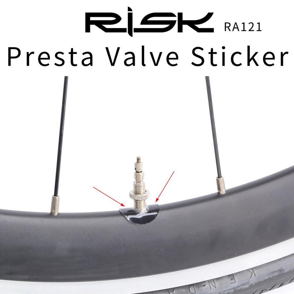 20pcs Bicycle Presta Valve Sticker Mountain Bike Air Nozzle Glue Pad | eBay