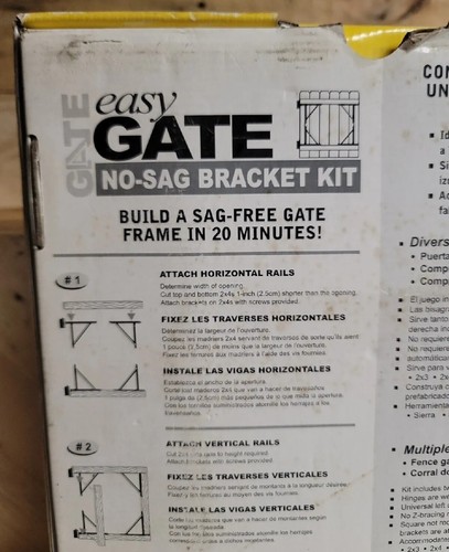 Gate No Sag Bracket Kit HOMAX RHODES AMERICAN Easy Fence Shed Entry ...