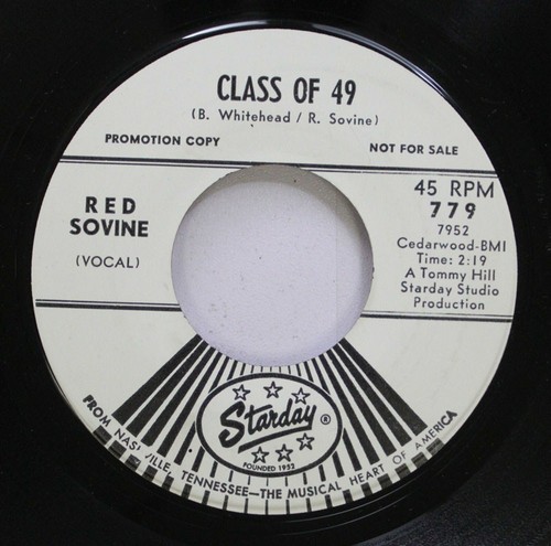 Country Promo NM ! 45 Red Sovine - Class De 49 / I Hope My Épouse Ne ...