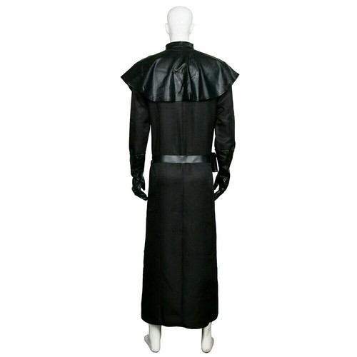 Plague Doctor Costume Cloak Robe HalloweenProps Medieval Monk Priest ...