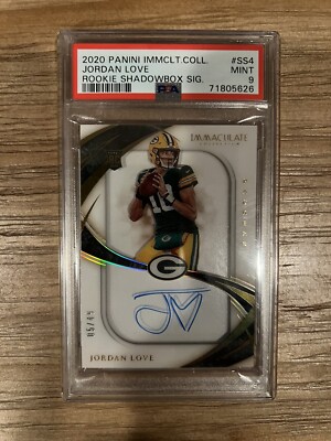 2020 Jordan Love Immaculate Collection Shadowbox Auto #05/49 PSA 9 | eBay