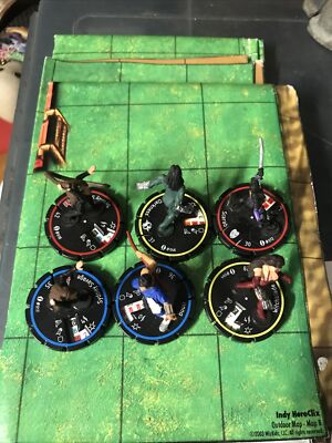 INDY HEROCLIX LOT 8 Map YUKIO Scarab Savage ASIAN CASTLE RUINS ...