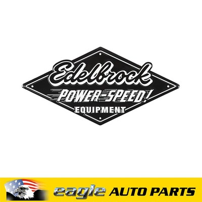 Edelbrock Power Speed Garage Tin Sign # ED189147 | eBay Australia