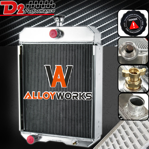 4 Row Aluminum Radiator For IH Farmall 460 560 370414R1 370413R92 ...