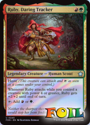 Ruby, Daring Tracker 0245 MTG Foundations Uncommon NP Foil | eBay