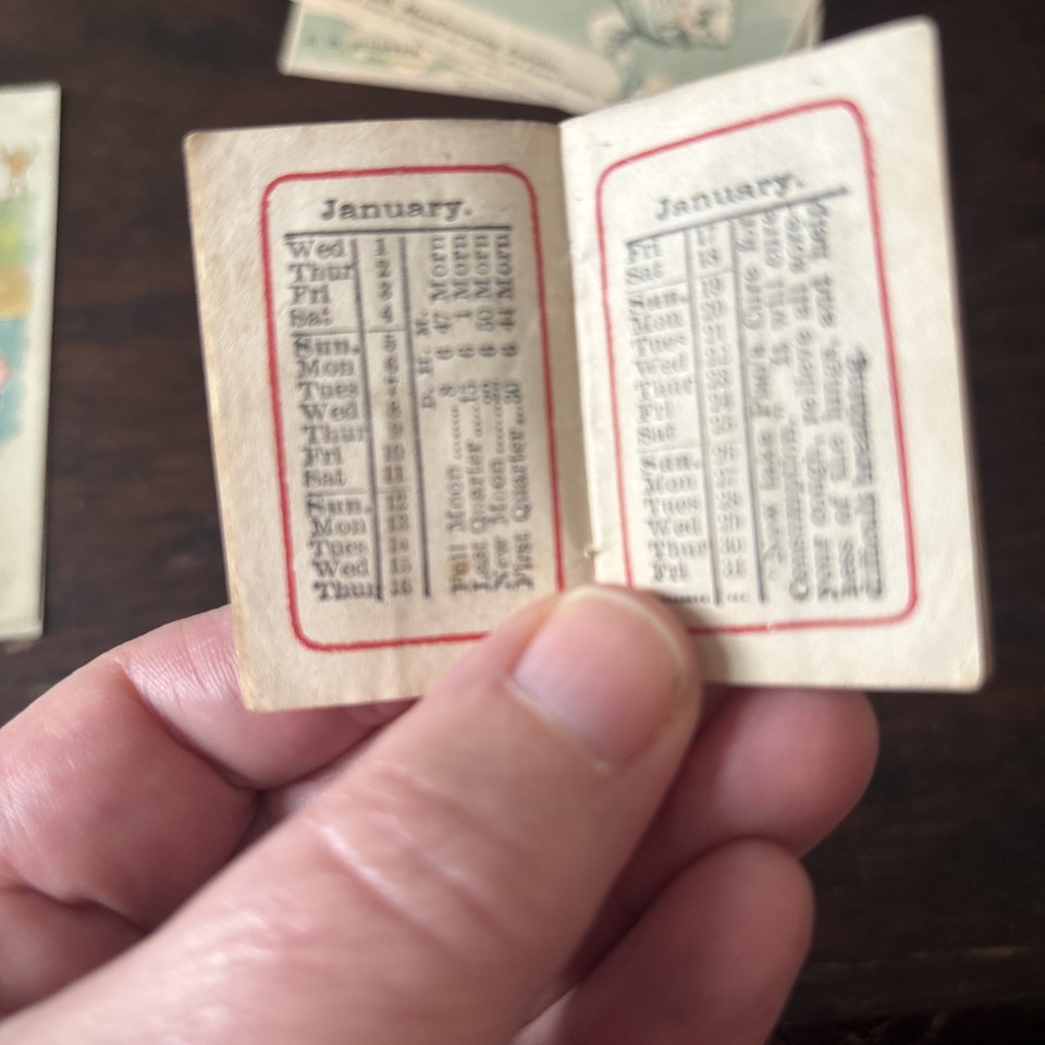 Hazeltine Pocket Book 1878 First Series Calendar Antique Book | eBay UK
